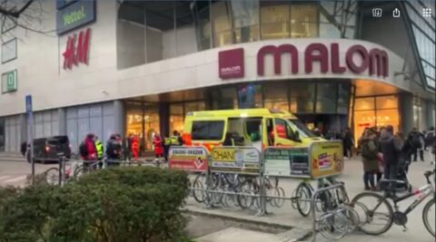 Verekedés a Malom Központban