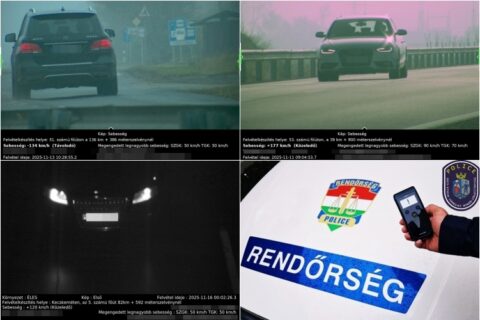 A múlt héten 1521 gyorshajtót büntettek meg a rendőrök